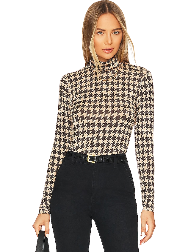 SANCTUARY Slinky Mock Turtleneck Top